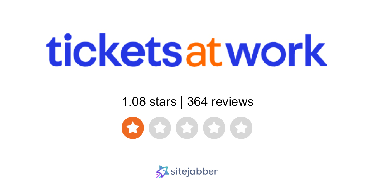 TicketsatWork Reviews - Read 364 Customer Reviews of TicketsatWork ...