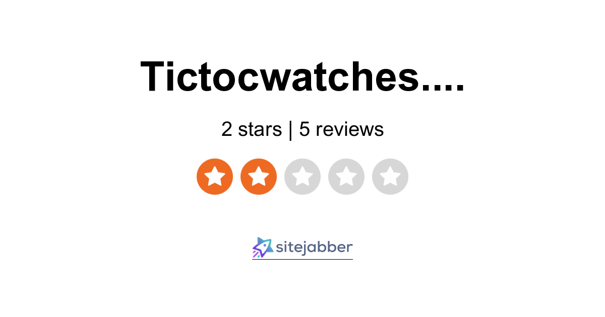 Tictoc Watches.co.uk Reviews - 5 Reviews of Tictocwatches.co.uk ...