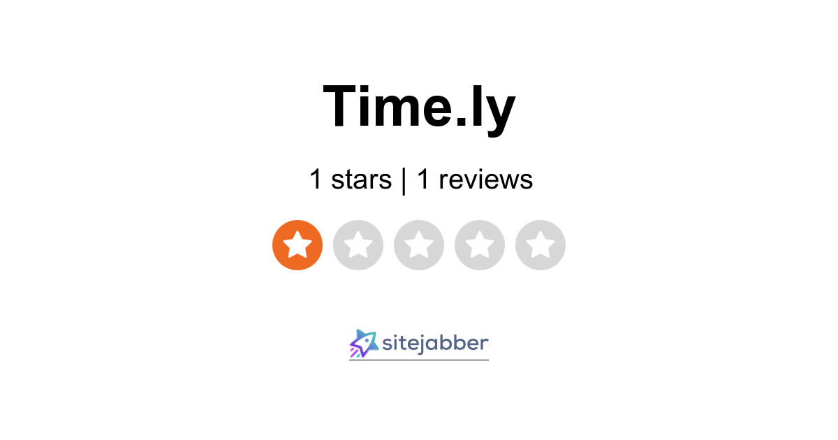 Time.ly Reviews - Read 1 Customer Reviews of Time.ly | Sitejabber