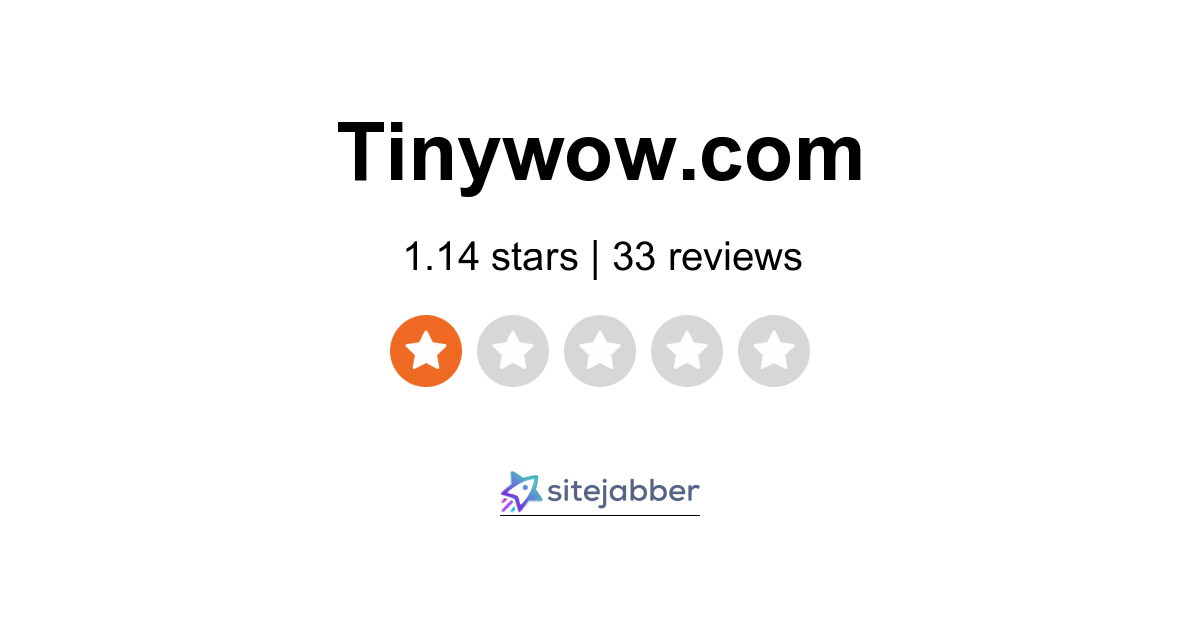 TinyWow Reviews - Read 33 Customer Reviews of TinyWow | Sitejabber