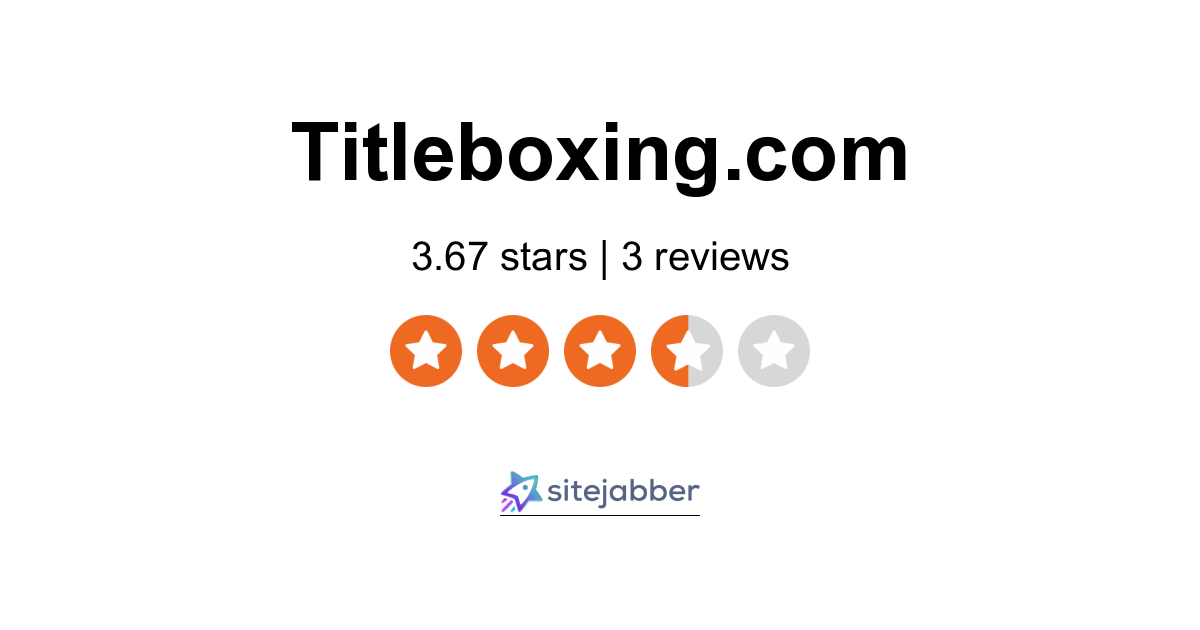 TITLE Boxing Reviews - Read 3 Customer Reviews of TITLE Boxing | Sitejabber
