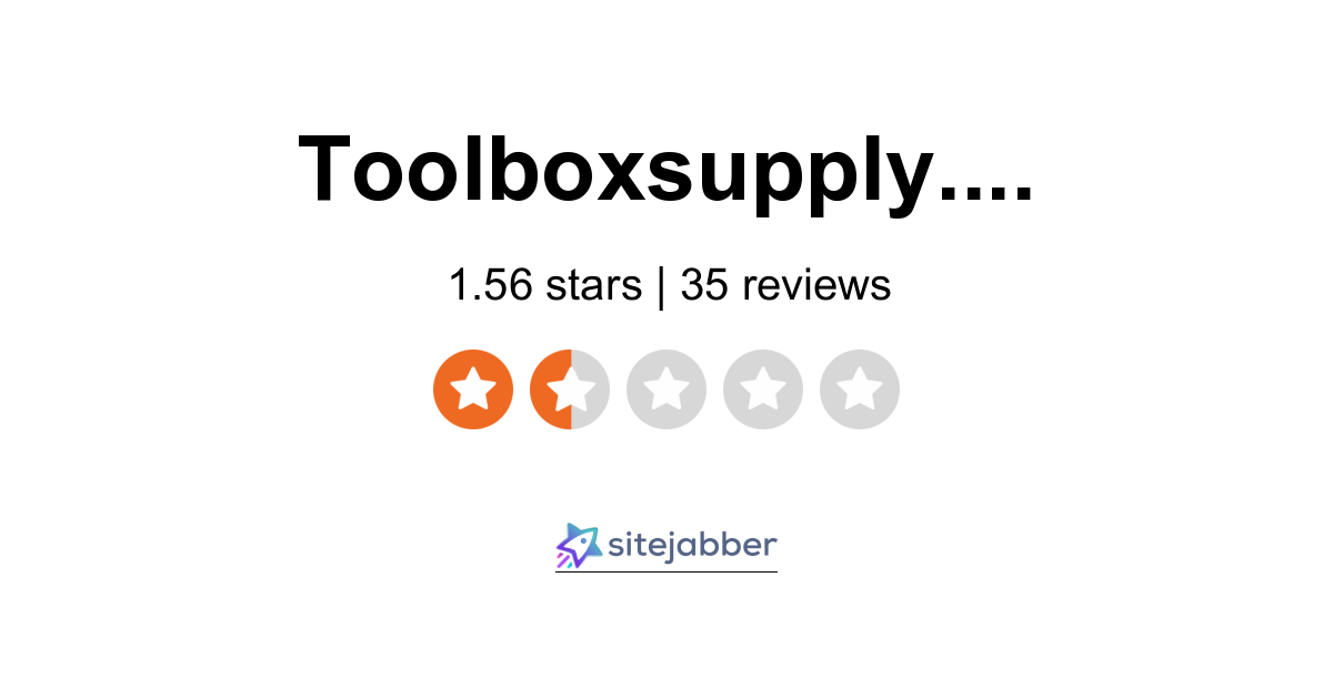 ToolBox Supply Reviews - Read 35 Customer Reviews of ToolBox Supply ...