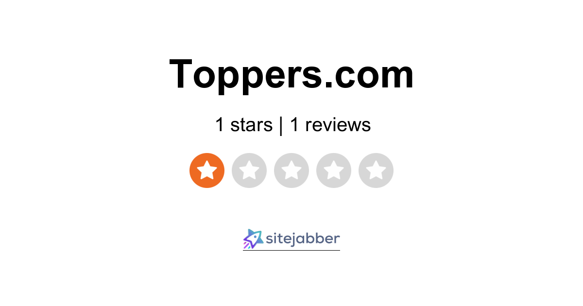 Toppers Pizza Reviews - Read 1 Customer Reviews of Toppers Pizza | Sitejabber