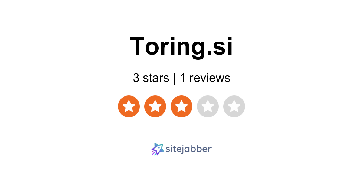 Toring.si Reviews - 1 Reviews of toring.si | Sitejabber