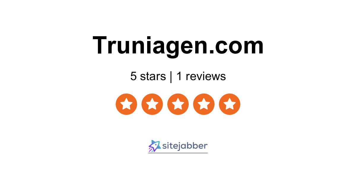 TRU NIAGEN Reviews - 1 Reviews of Truniagen.com | Sitejabber