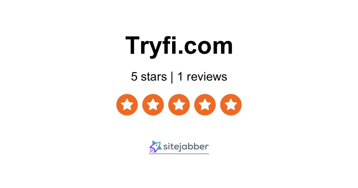 Tryfi Reviews - 1 Reviews of Tryfi.com | Sitejabber