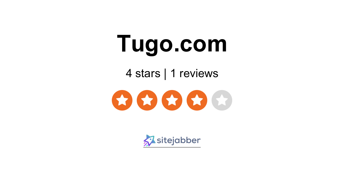 Tugo Reviews - Read 1 Customer Reviews of Tugo | Sitejabber