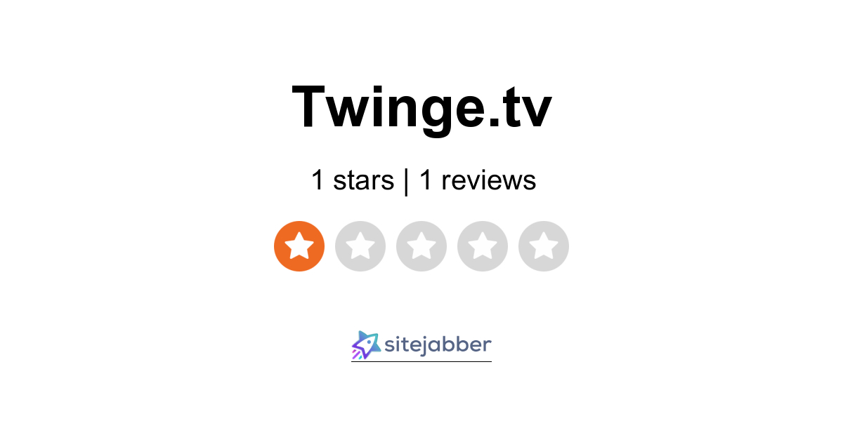 Twinge.tv Reviews - Read 1 Customer Reviews of Twinge.tv | Sitejabber