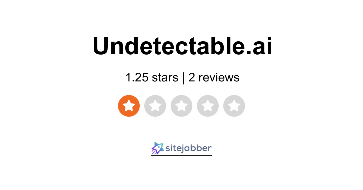 Undetectable AI Reviews - Read 2 Customer Reviews of Undetectable AI ...