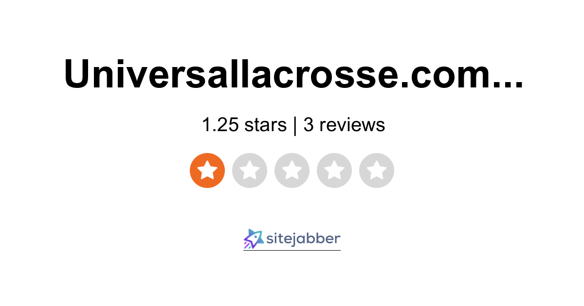Universal Lacrosse Reviews - Read 3 Customer Reviews of Universal ...
