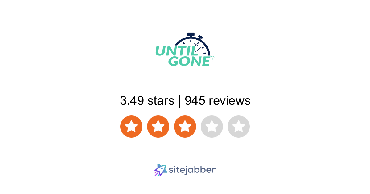 Until Gone Reviews - Read 945 Customer Reviews of Until Gone | Sitejabber