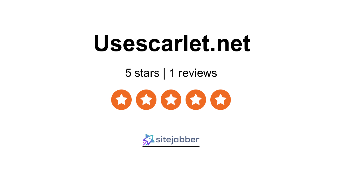 Usescarlet.net Reviews - 1 Reviews of Usescarlet.net | Sitejabber