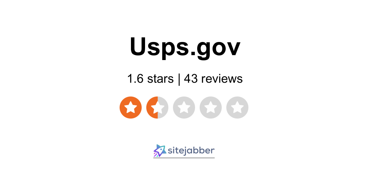 USPS Reviews - 43 Reviews of Usps.gov | Sitejabber