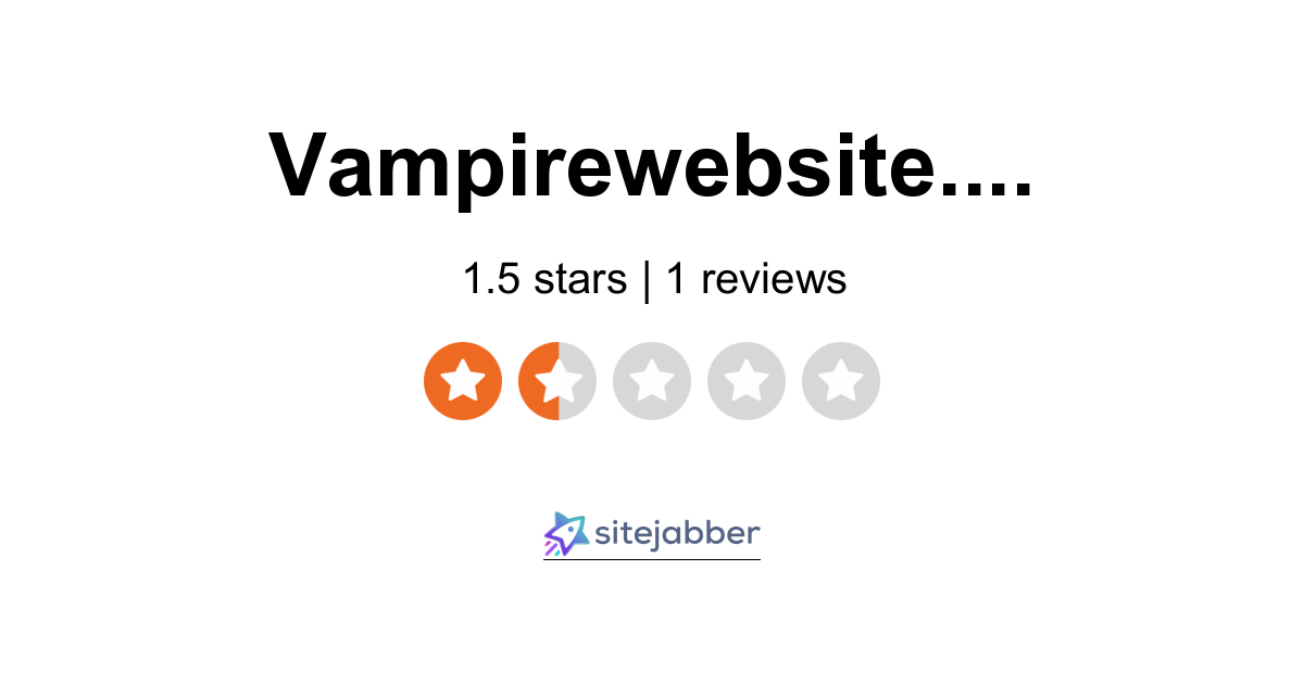 Vampirewebsite.net Reviews - Read 1 Customer Reviews of Vampirewebsite ...