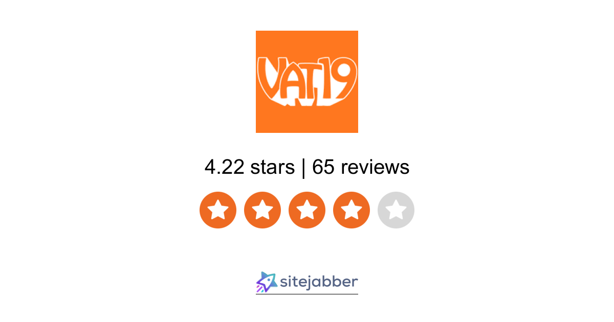 Vat19 Reviews - Read 65 Customer Reviews of Vat19 | Sitejabber