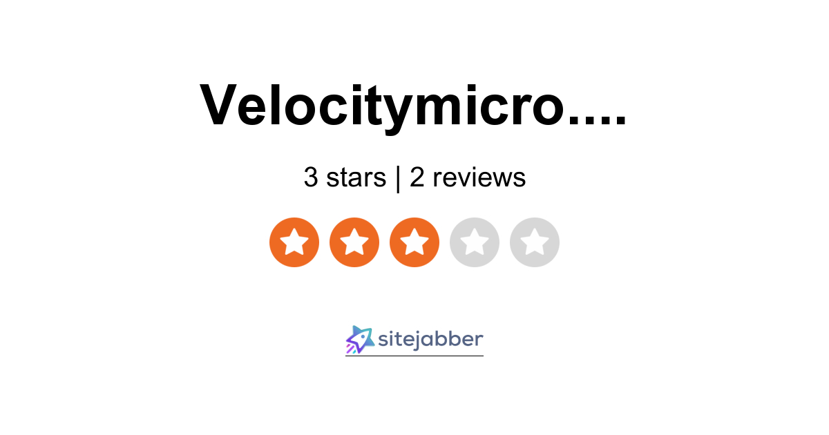 Velocity Micro Reviews - Read 2 Customer Reviews of Velocity Micro ...