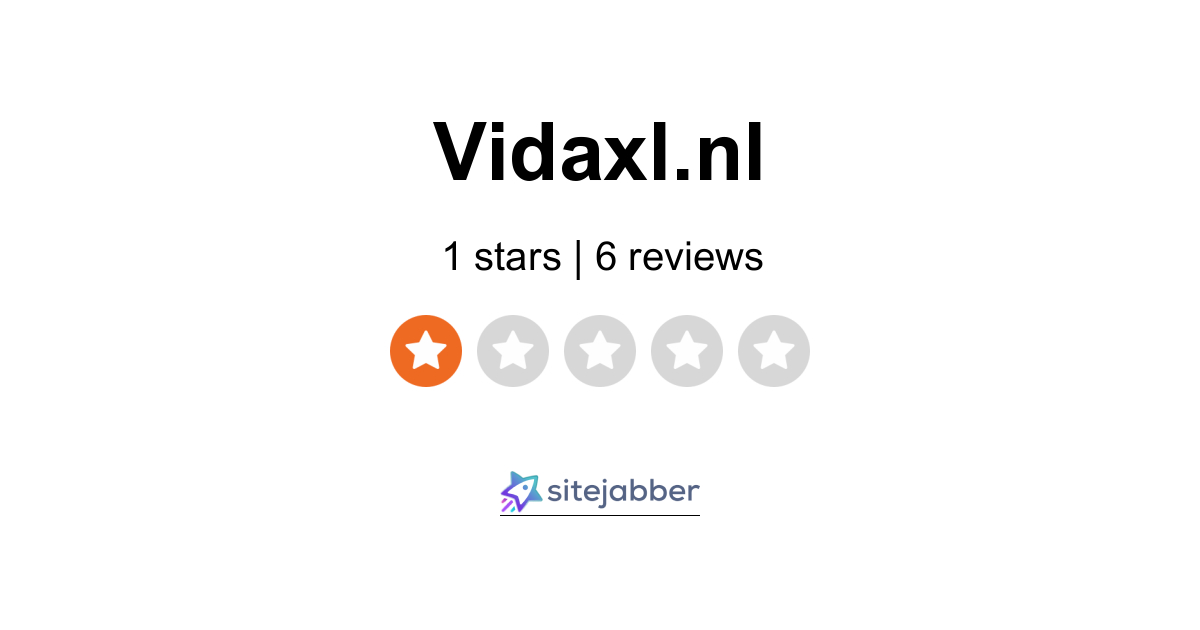 Vidaxl NL Reviews - Read 2 Customer Reviews of Vidaxl NL | Sitejabber