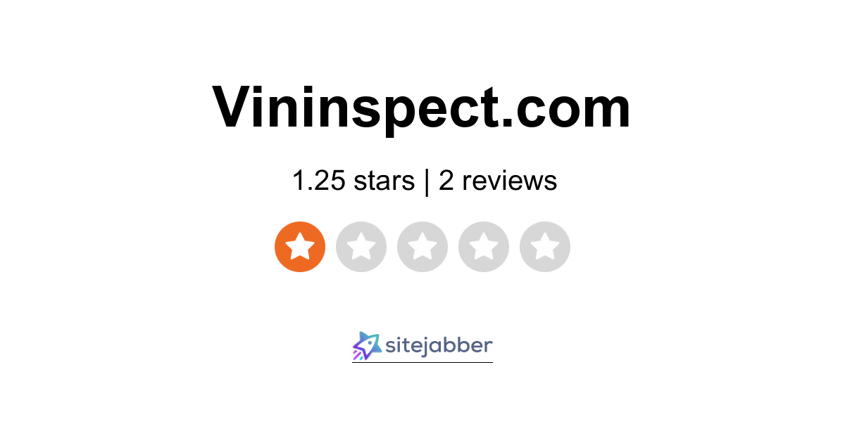 Vininspect Reviews - Read 2 Customer Reviews of Vininspect | Sitejabber
