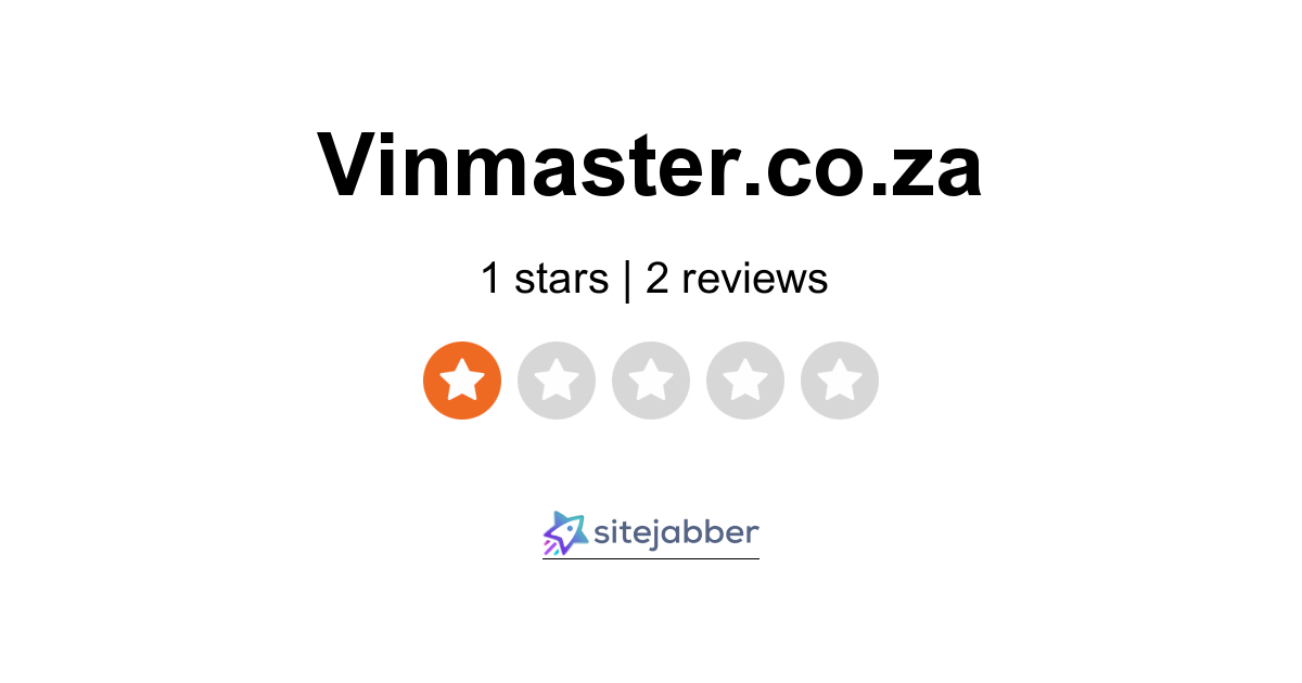 Vinmaster.co.za Reviews - 1 Reviews of Vinmaster.co.za | Sitejabber