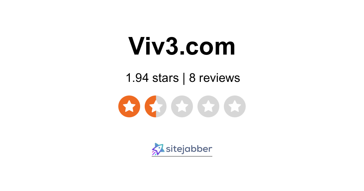 Viv3 Reviews - Read 8 Customer Reviews of Viv3 | Sitejabber