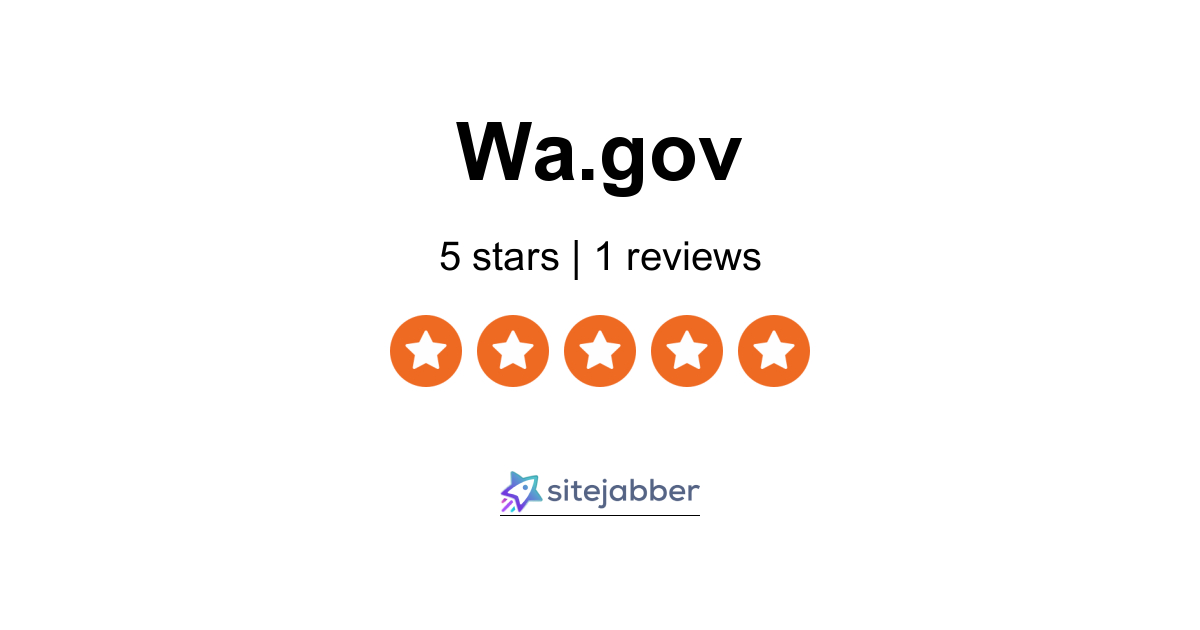 Access Washington Reviews - 1 Reviews of Wa.gov | Sitejabber