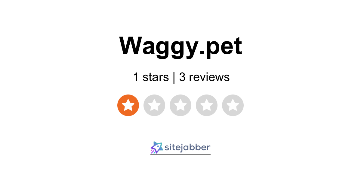 Waggy Reviews - 3 Reviews of Waggy.pet | Sitejabber