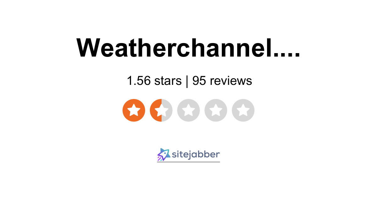The Weather Channel Reviews - Read 94 Customer Reviews of The Weather ...