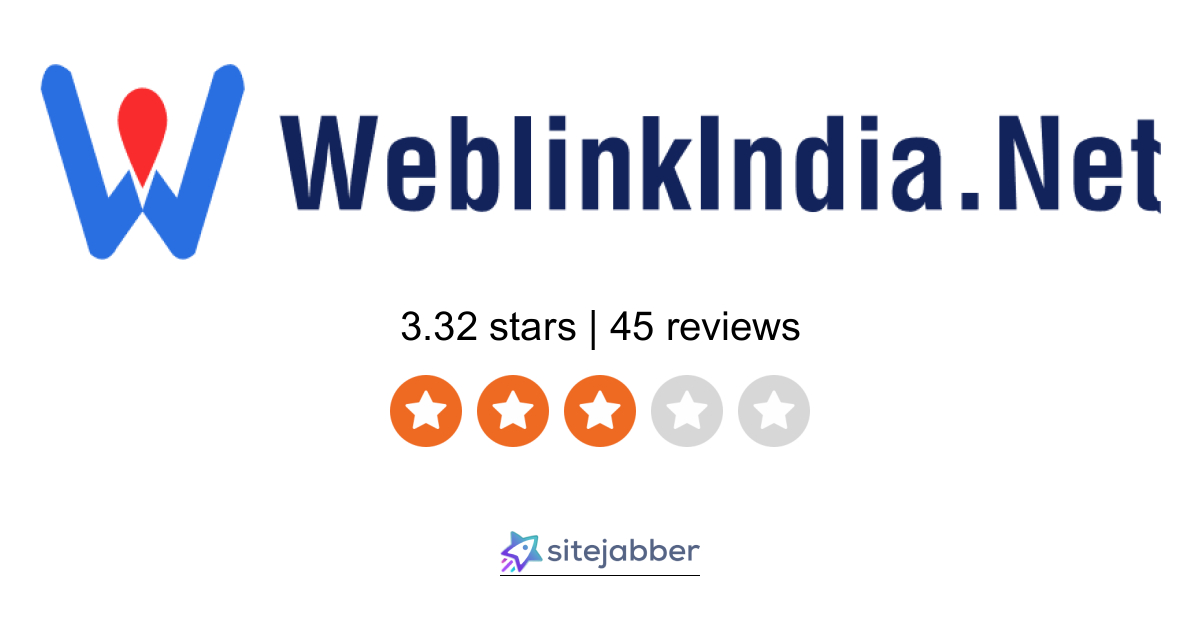 WebLinkIndia.net Reviews - Read 45 Customer Reviews of WebLinkIndia.net | Sitejabber