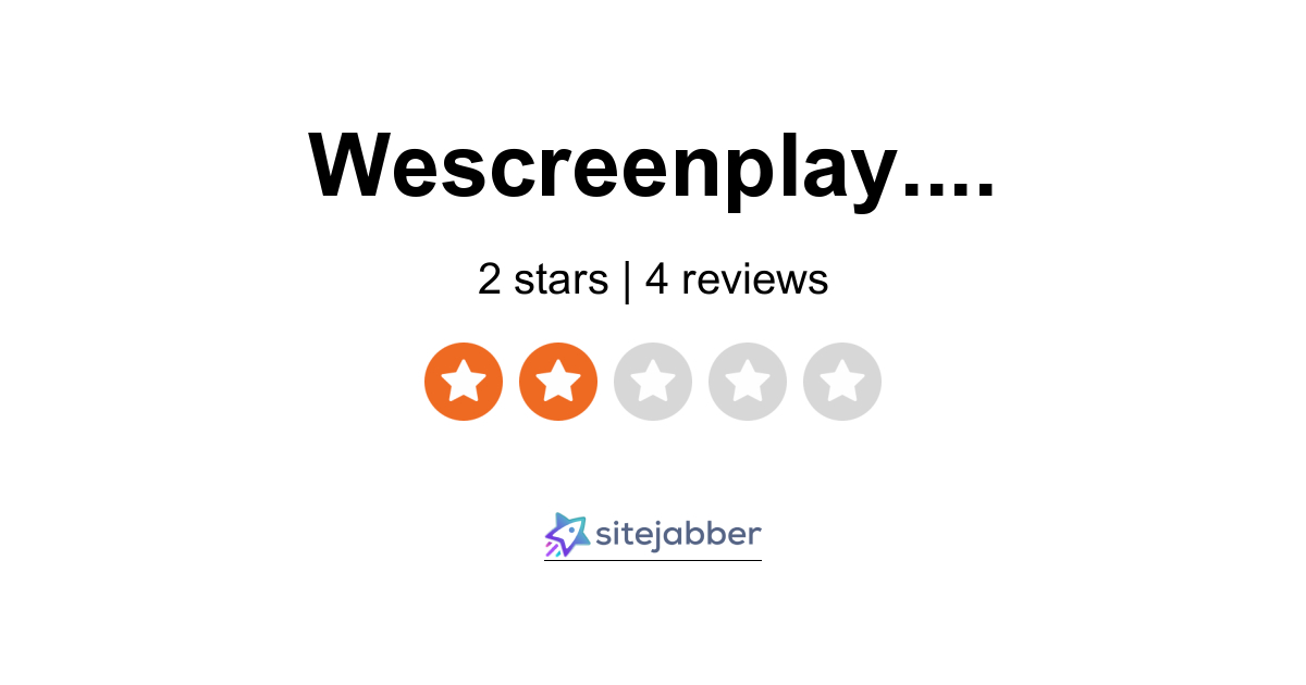 We Screen Play Reviews - 4 Reviews of Wescreenplay.com | Sitejabber