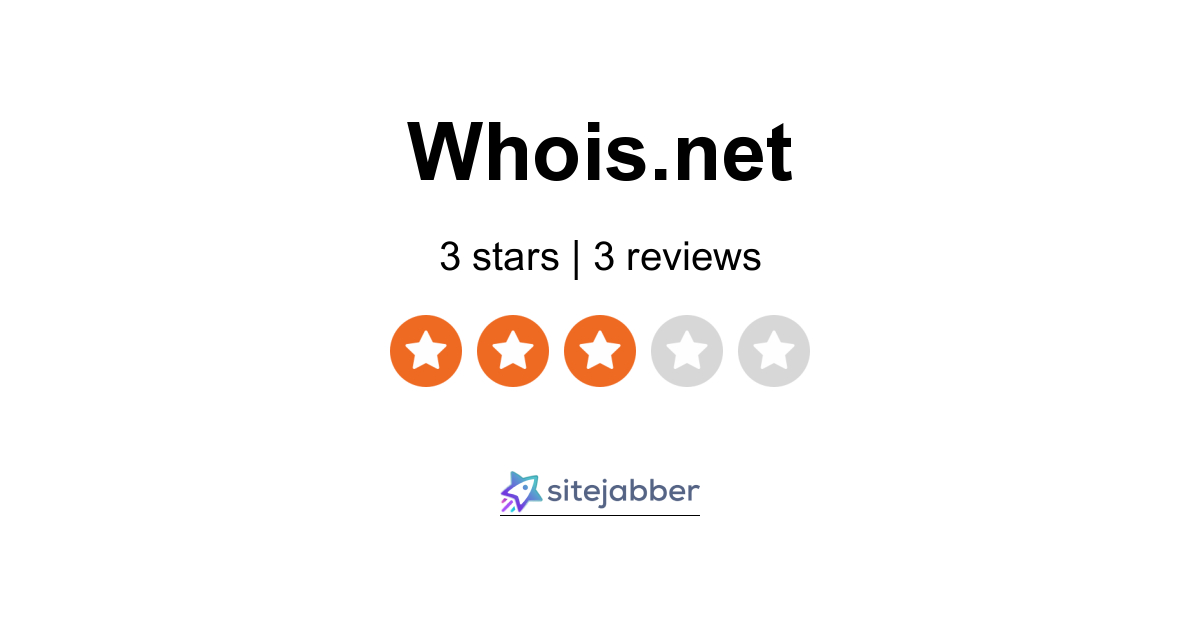 Whois.net Reviews - Read 3 Customer Reviews of Whois.net | Sitejabber