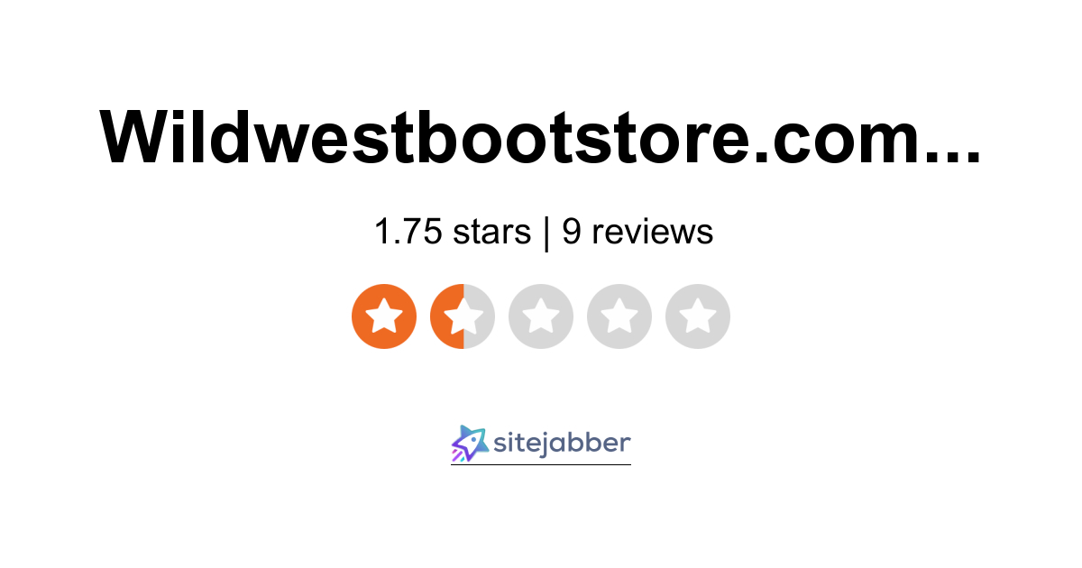 Wild West Boot Store Reviews - Read 9 Customer Reviews of Wild West ...