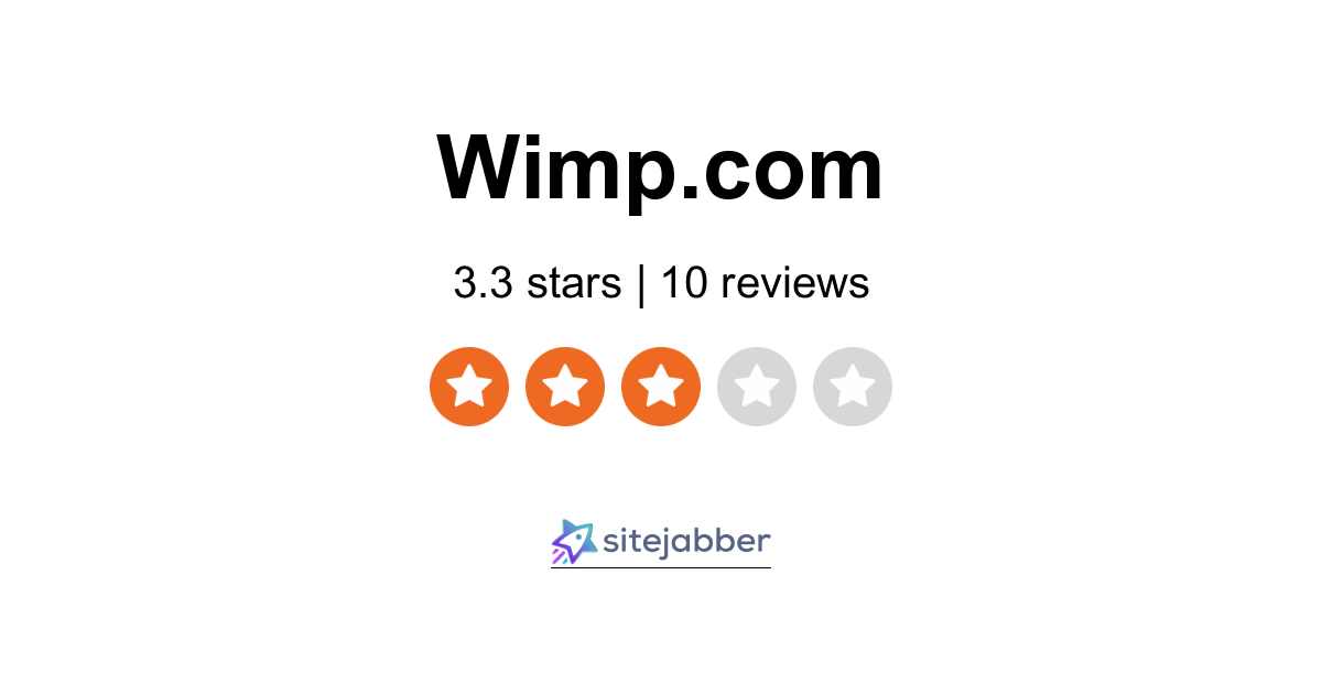 Wimp.com Reviews - Read 10 Customer Reviews of Wimp.com | Sitejabber
