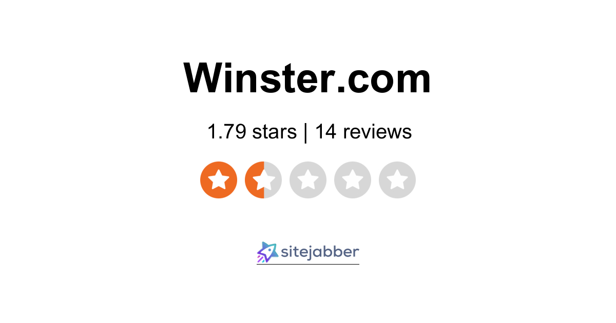Winster Reviews - Read 14 Customer Reviews of Winster | Sitejabber