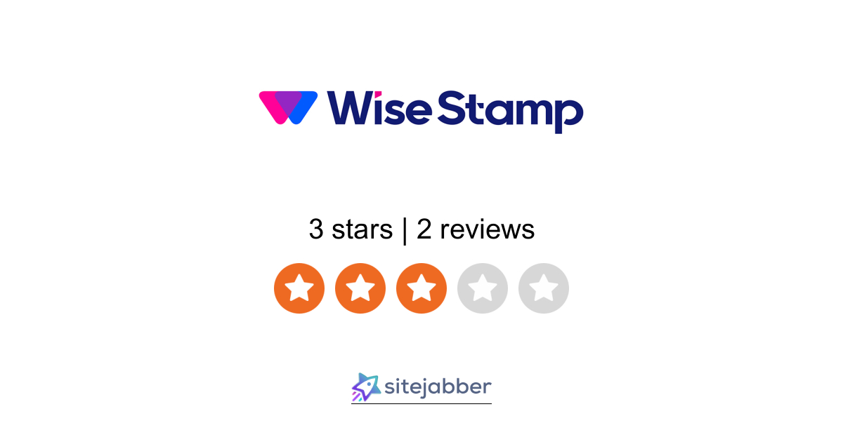 wisestamp Reviews - Read 2 Customer Reviews of Wisestamp | Sitejabber