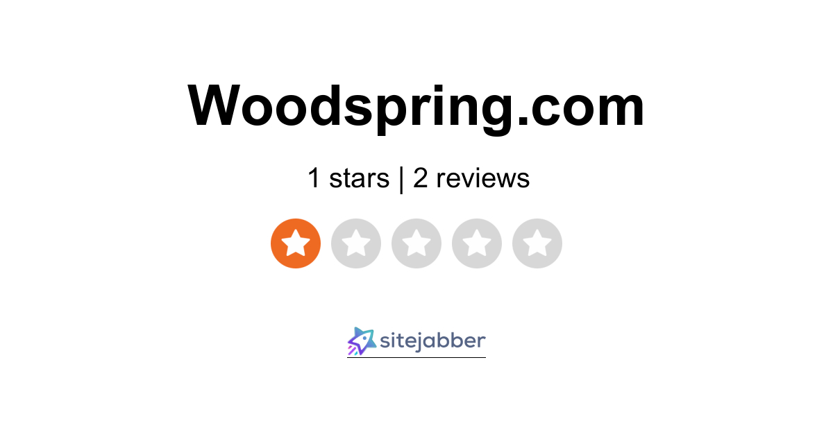 Woodspring Reviews - Read 2 Customer Reviews of Woodspring | Sitejabber