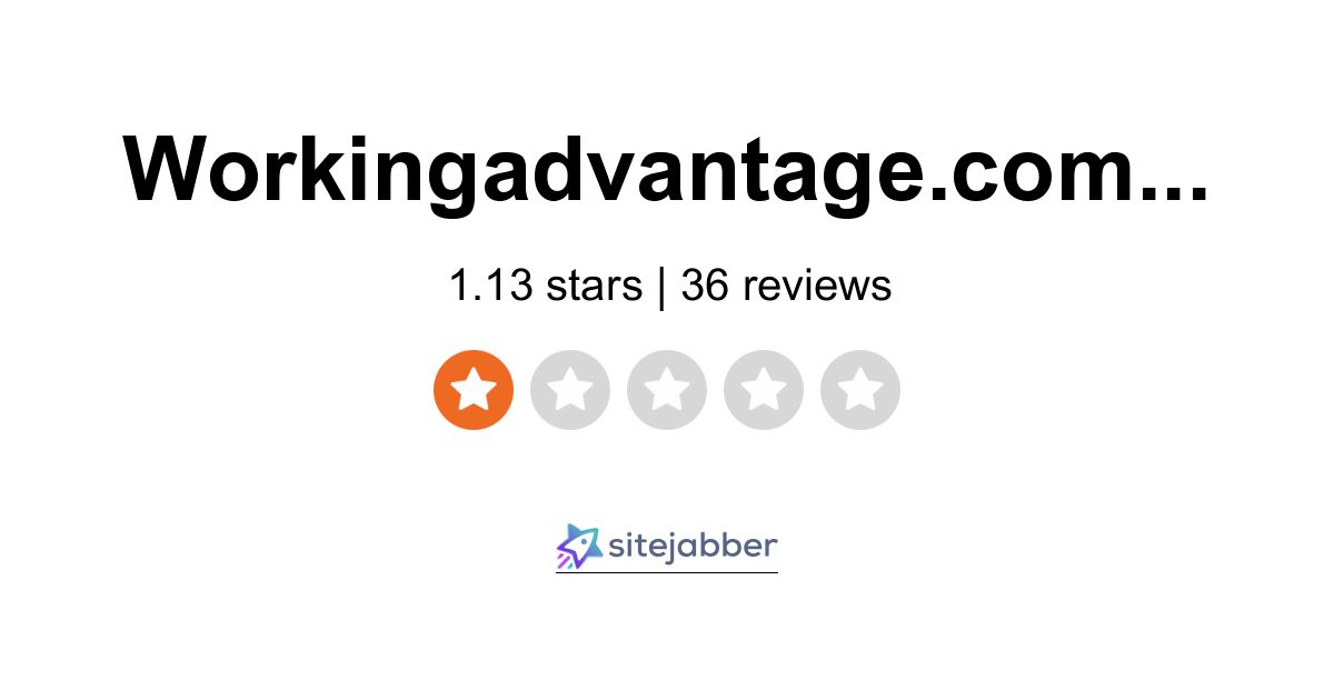 Working Advantage Reviews - Read 36 Customer Reviews of Working ...