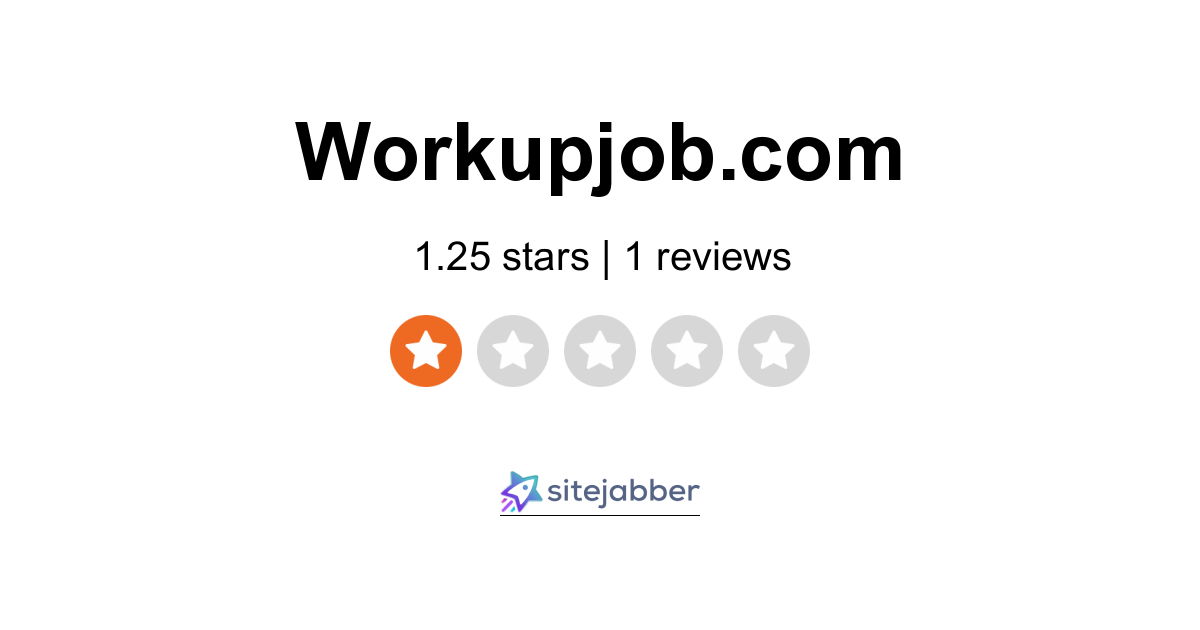 Workupjob Reviews - 1 Reviews of Workupjob.com | Sitejabber