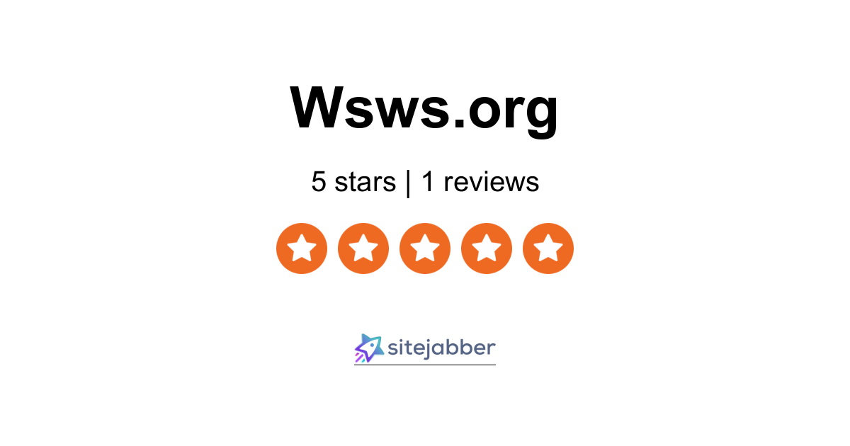 World Socialist Web Site Reviews - Read 1 Customer Reviews of World ...