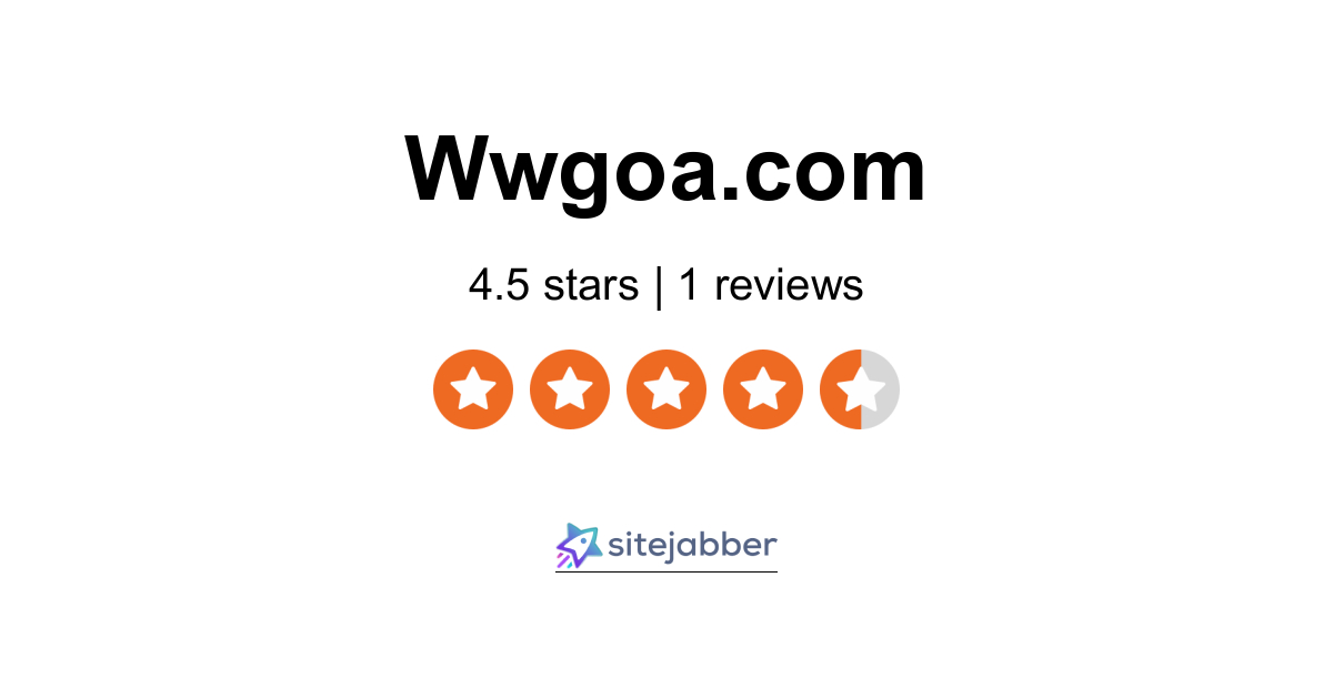 Wwgoa Reviews - 1 Reviews of Wwgoa.com | Sitejabber