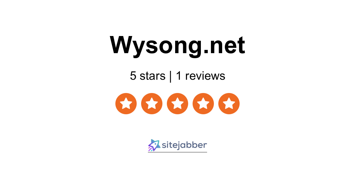 WYSONG Reviews - Read 1 Customer Reviews of WYSONG | Sitejabber