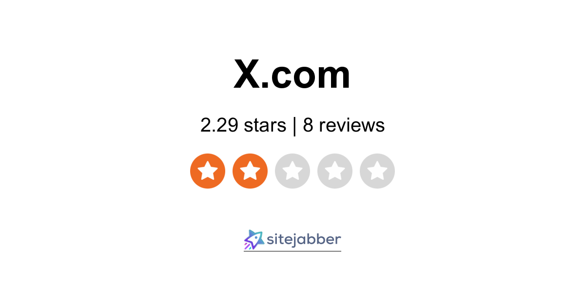X Reviews - 8 Reviews of X.com | Sitejabber