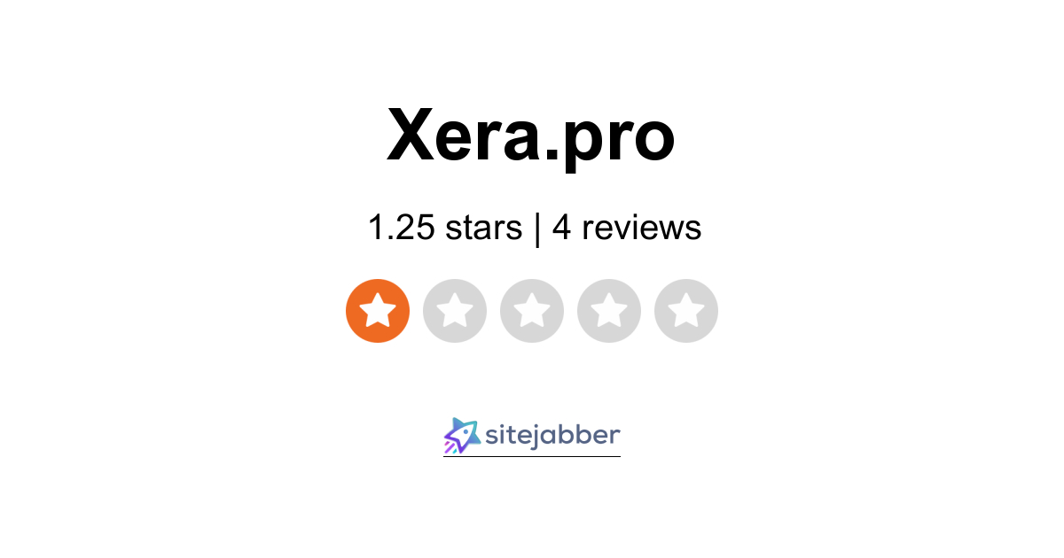 Xera.pro Reviews - 3 Reviews of Xera.pro | Sitejabber