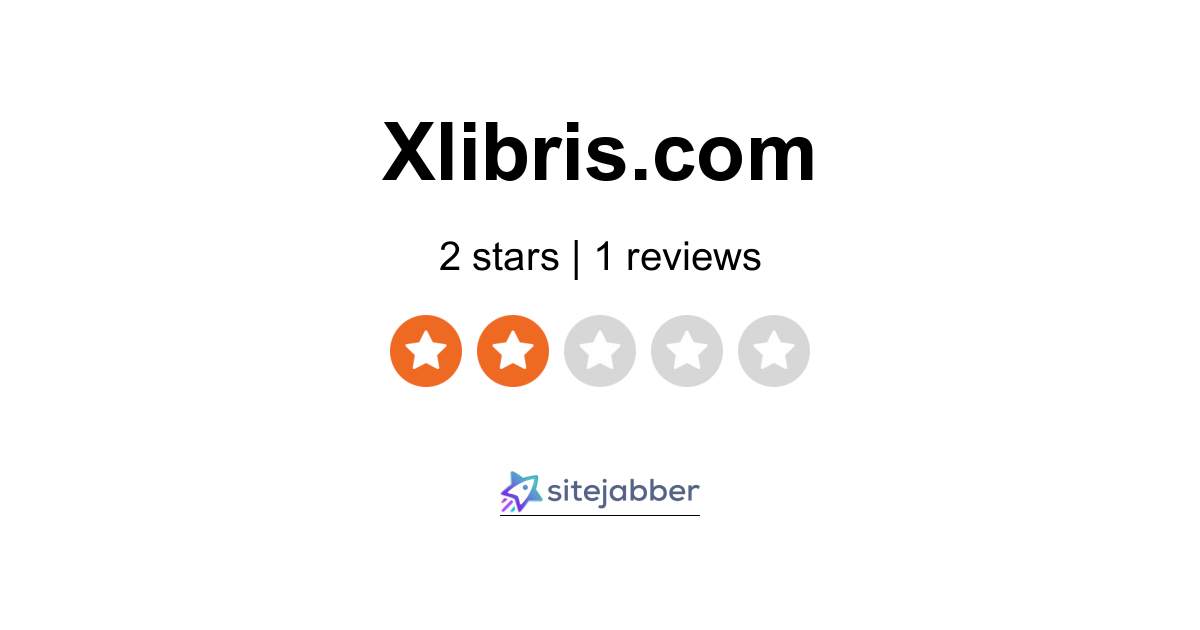 Xlibris Reviews - Read 1 Customer Reviews of Xlibris | Sitejabber