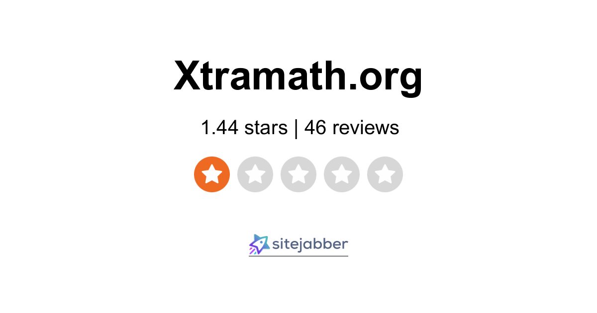 XtraMath Reviews - Read 45 Customer Reviews of XtraMath | Sitejabber