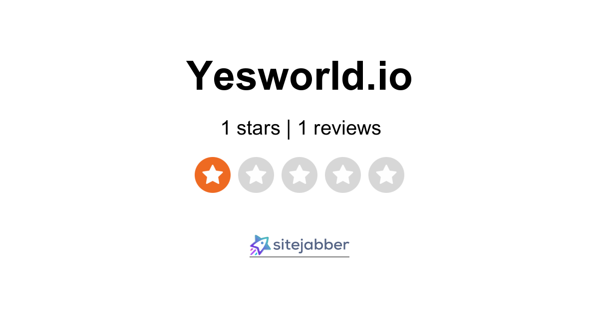 Yesworld Reviews - 1 Reviews of yesworld.io | Sitejabber