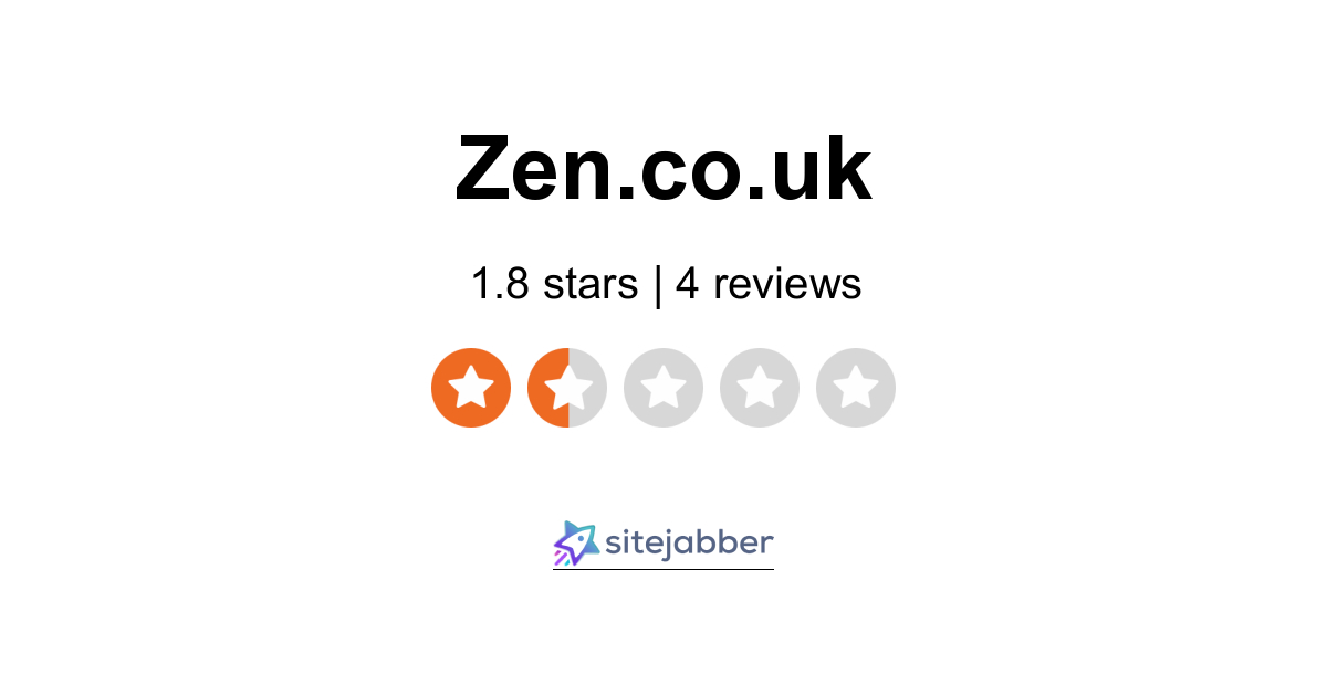 Zen UK Reviews - Read 4 Customer Reviews of Zen UK | Sitejabber