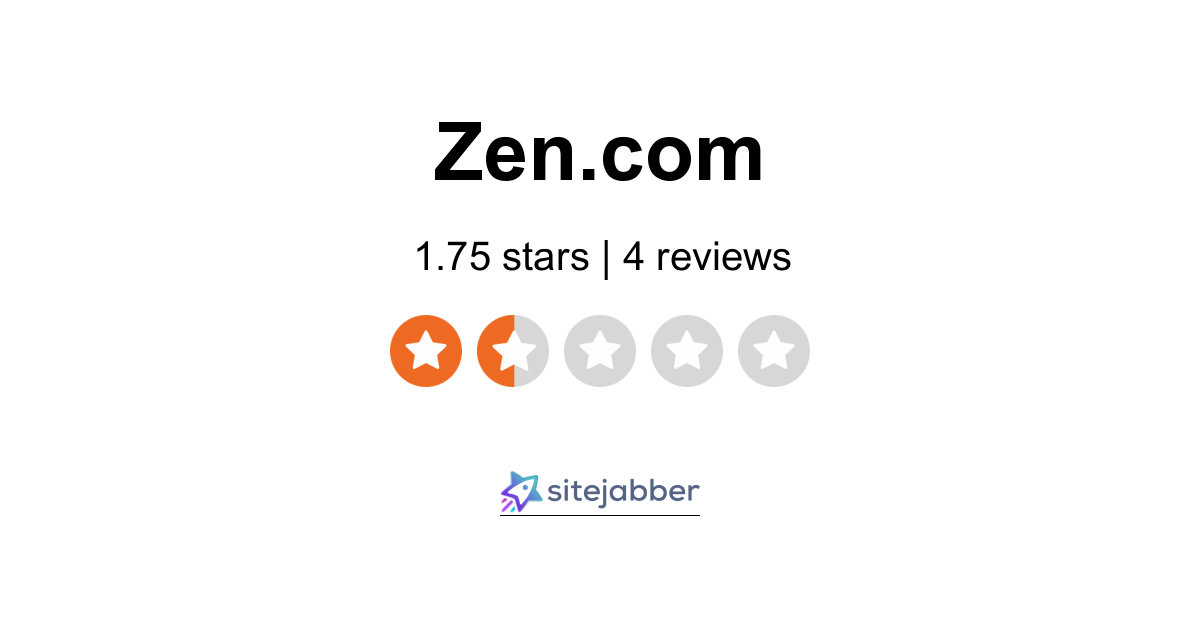 Zen Reviews - 4 Reviews of Zen.com | Sitejabber