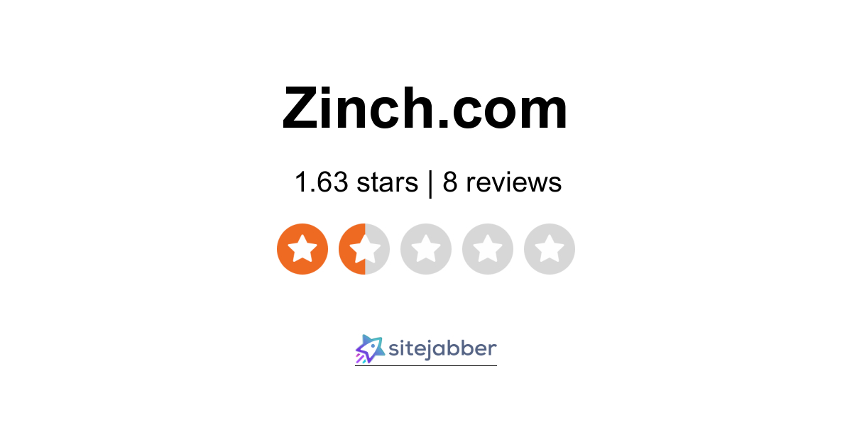 Zinch Reviews - Read 8 Customer Reviews of Zinch | Sitejabber