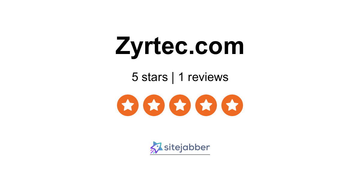 Zyrtec Reviews - 1 Reviews of Zyrtec.com | Sitejabber